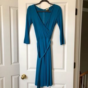 Issa London Dresses | Aqua Blue Silk Jersey Dress Uk 8 Us 4 | Poshmark